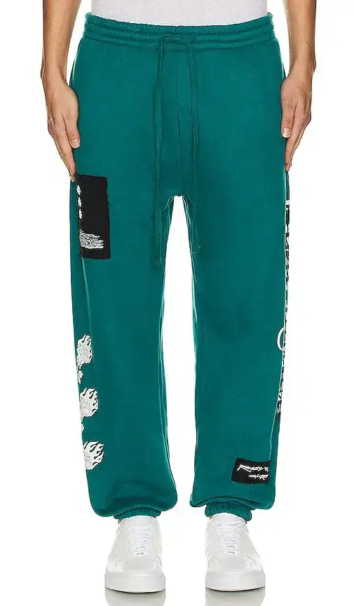 CIVIL REGIME Regime Anarchy Cozy Jogger In Green Gotham Green